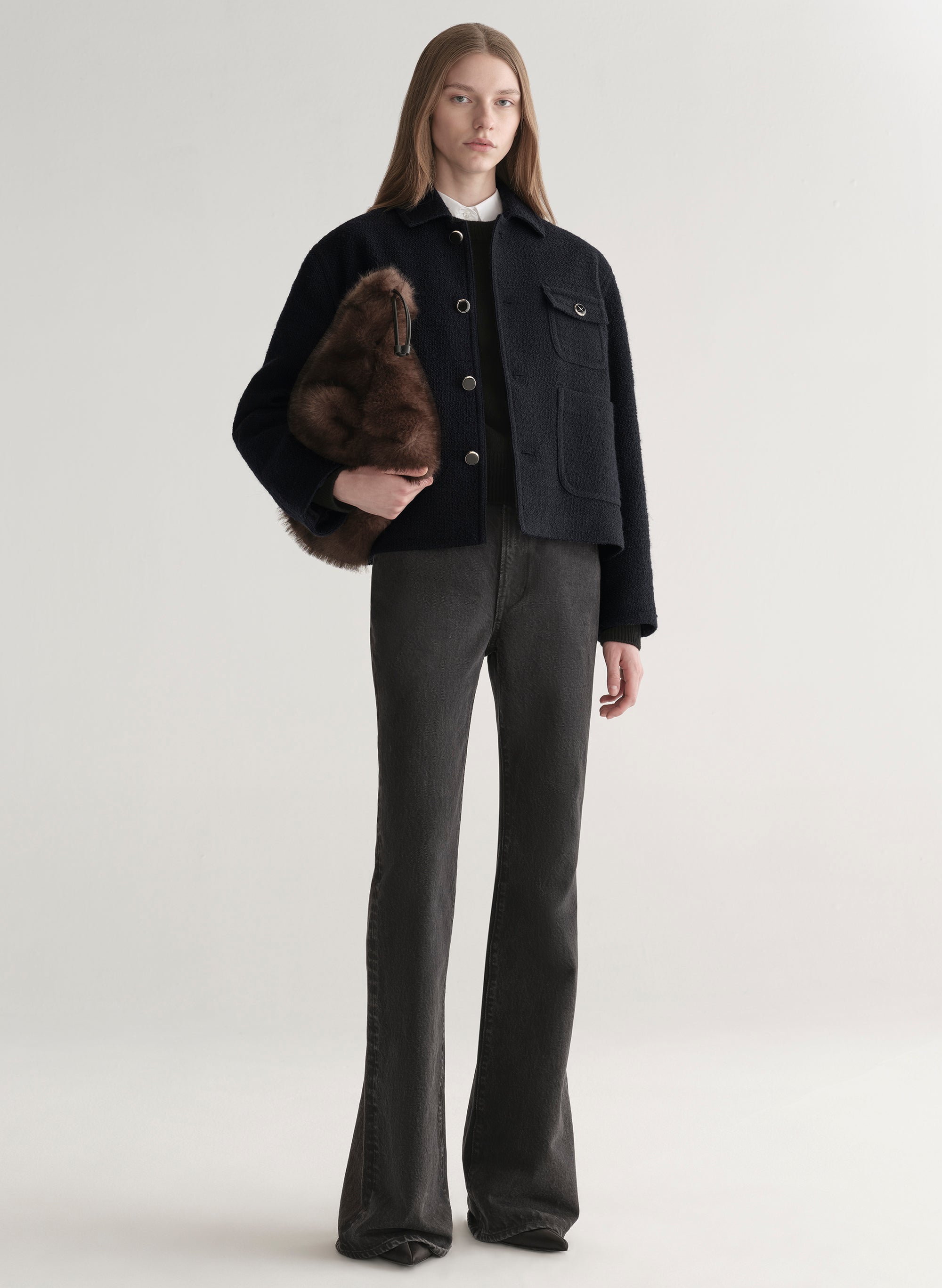 A.L.C. Cotton Boucle Ty Jacket
